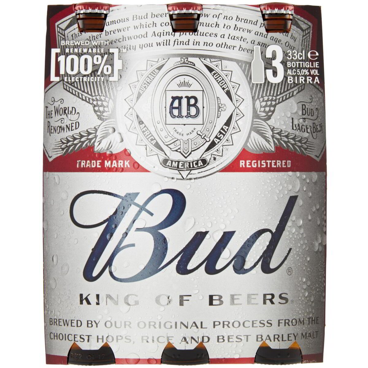 BUD Birra lager americana bottiglia 3x33cl Bud | IperDrive