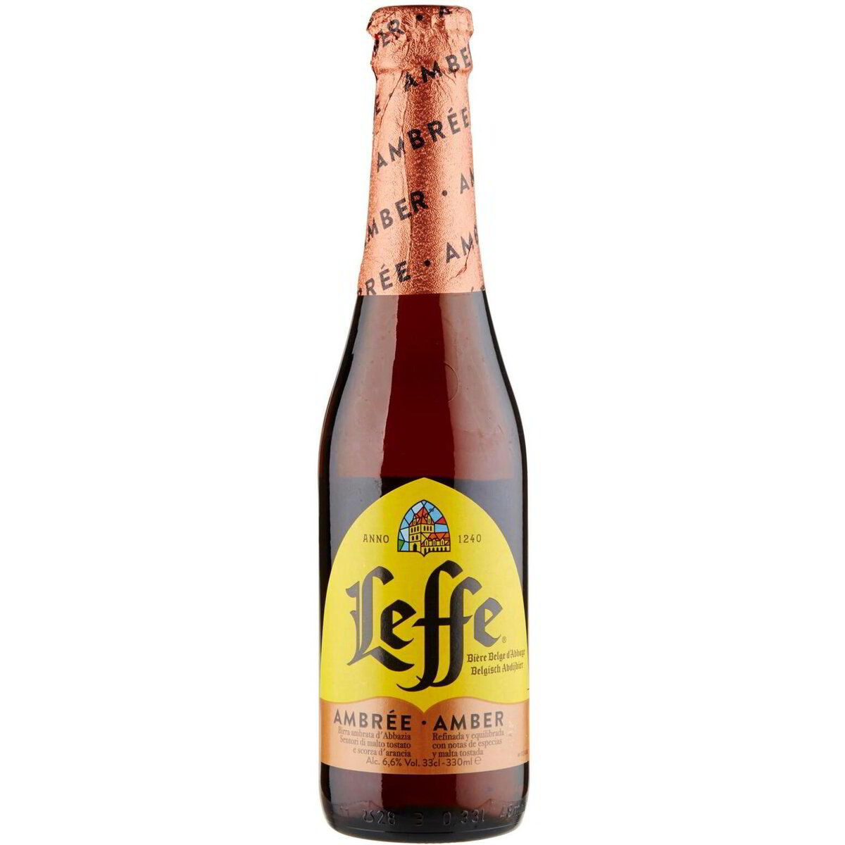LEFFE AMBRÈE Birra ambrata belga d'abbazia doppio malto bottiglia 33cl ...