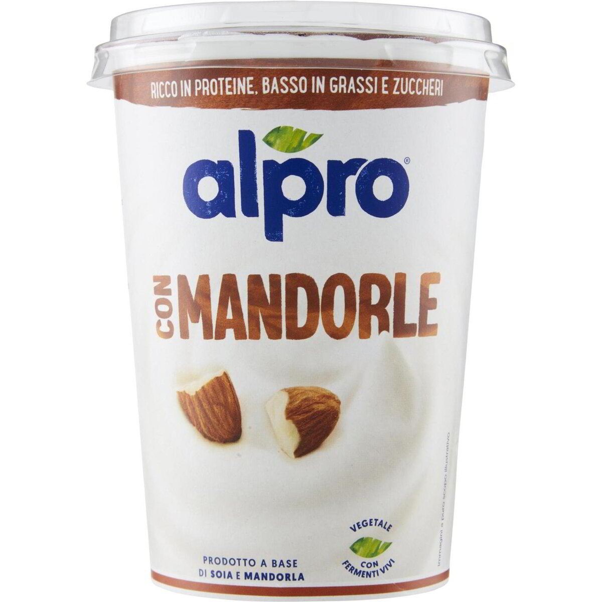 ALPRO Soia, con Mandorla con Calcio e Vitamine aggiunte, alternativa vegetale allo Yogurt 500g ...