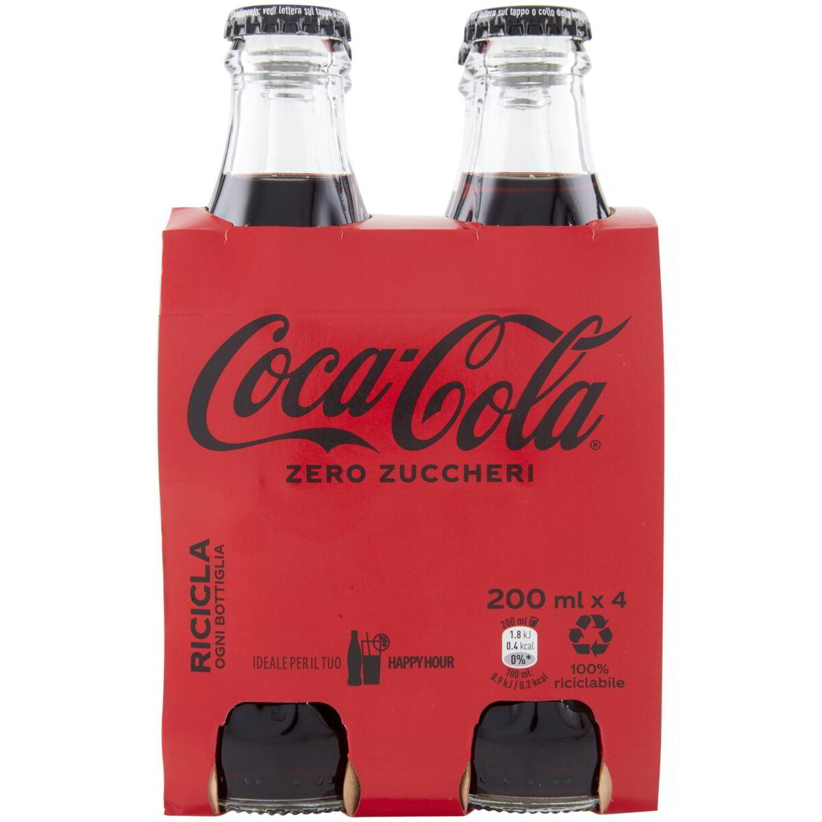 COCA-COLA Zero Zuccheri Vap 4 x 200 ml Coca-Cola Zero Zuccheri - iper Shop