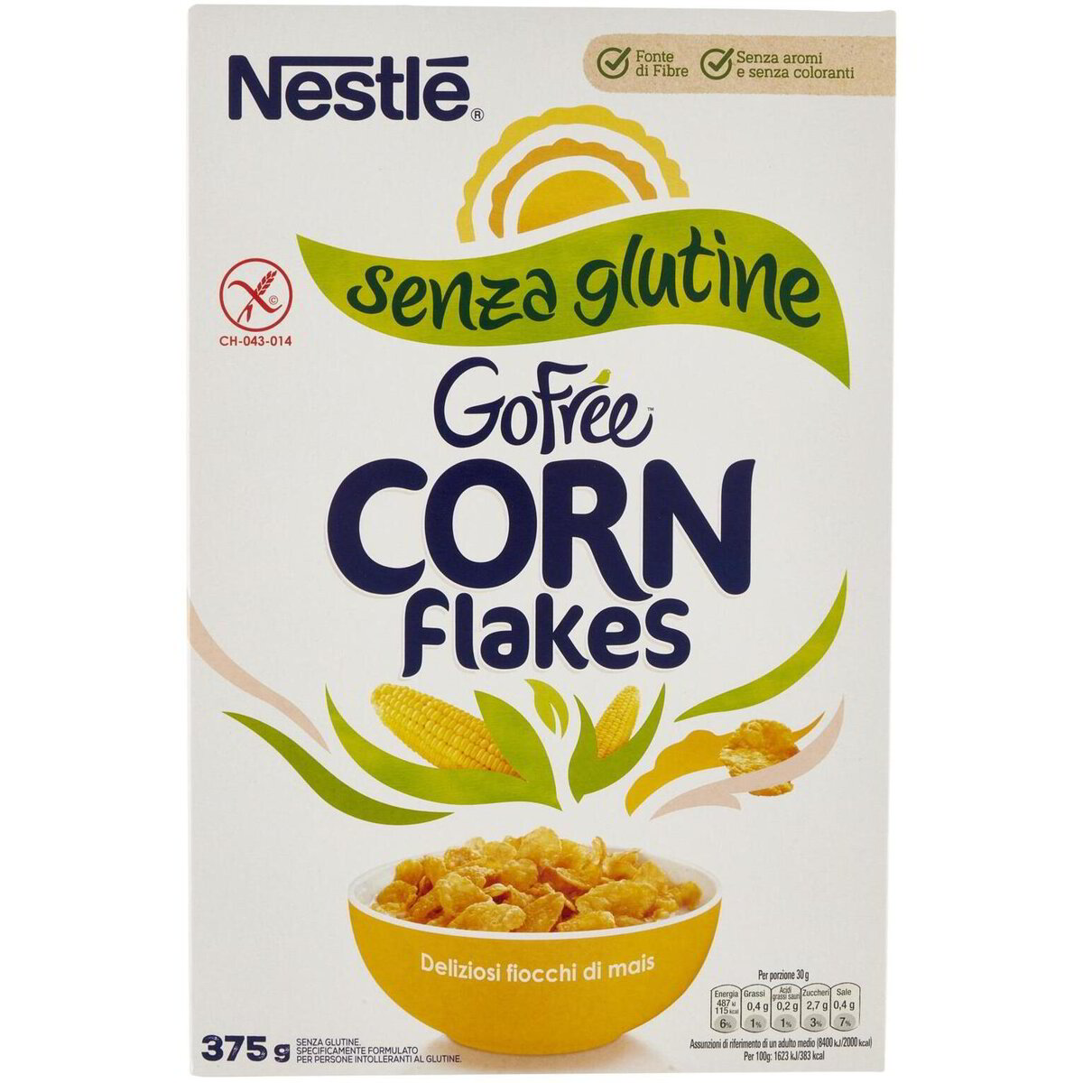 GO FREE Corn Flakes Fiocchi di mais senza glutine 375 g GOFREE | IperDrive