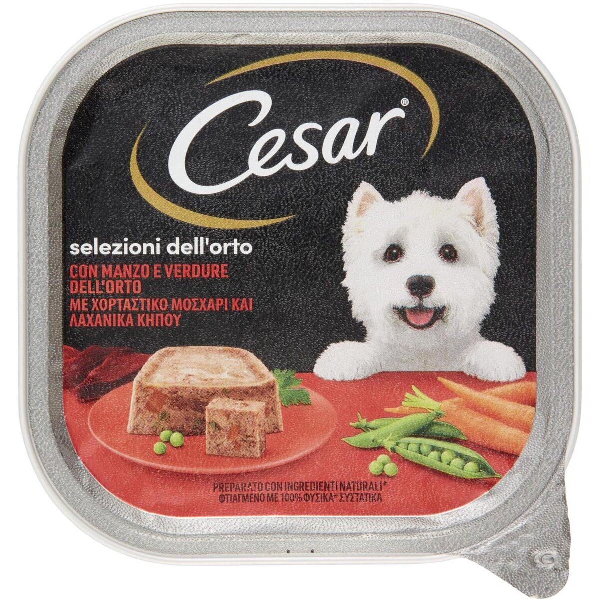 Cesar Selezioni dell'Orto Cibo Umido Cane con Manzo e Verdure dell'Orto ...