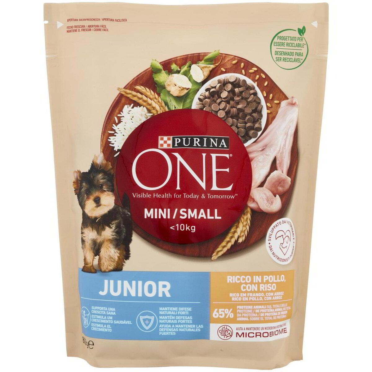 PURINA ONE Mini/Small Junior Ricco in Pollo con Riso 800g PURINA ONE ...