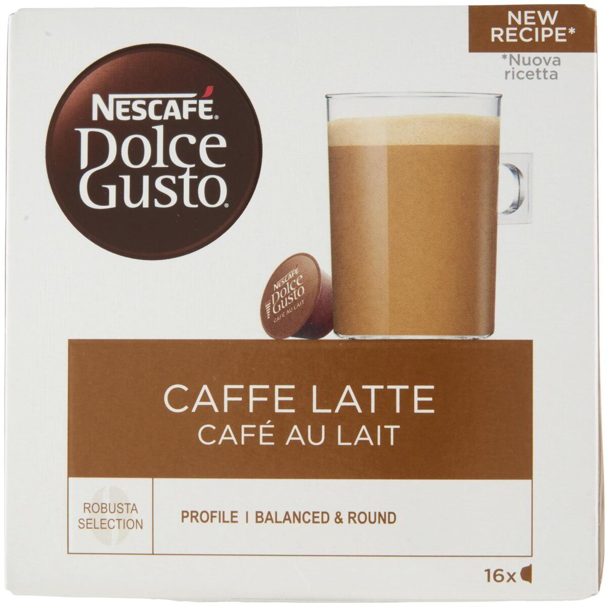 NESCAFÉ DOLCE GUSTO Caffelatte Caffè con Latte 16 capsule 160 g NESCAFÉ ...