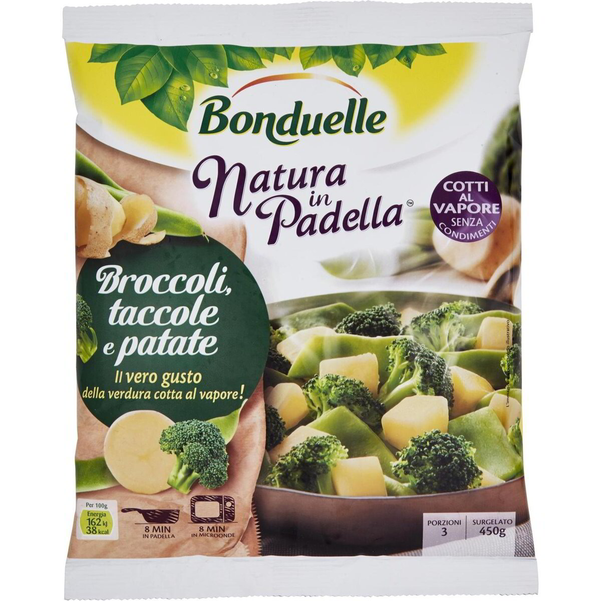 Bonduelle Natura in Padella Broccoli, taccole e patate Surgelato 450 g ...