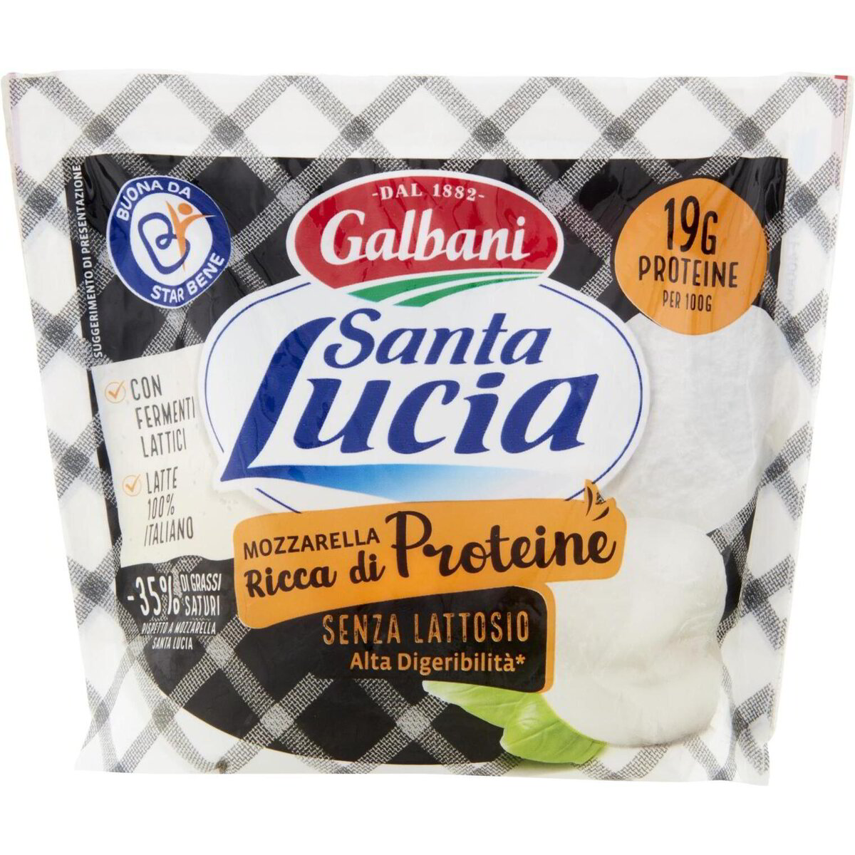 Galbani Santa Lucia Mozzarella Ricca di Proteine Senza Lattosio 100 g ...