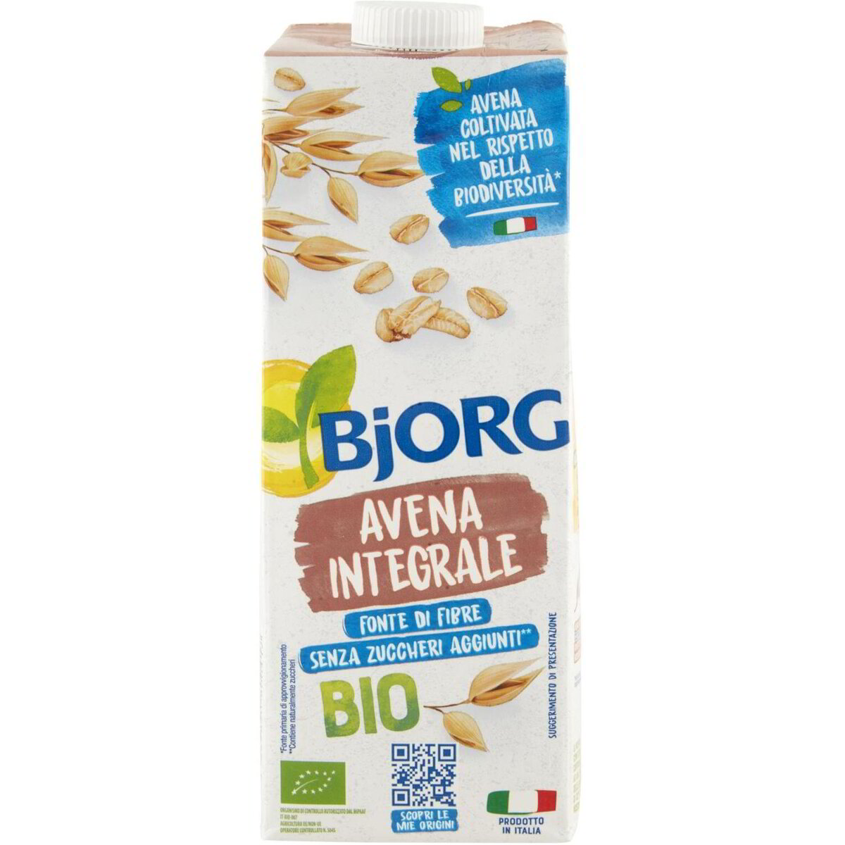 BJORG Avena Integrale Bevanda Vegetale Biologica, Senza Zuccheri ...