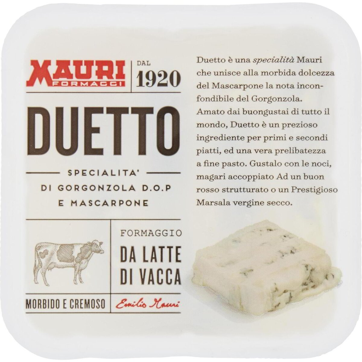 Mauri Duetto Specialità di Gorgonzola D.O.P. e Mascarpone 200 g Mauri ...