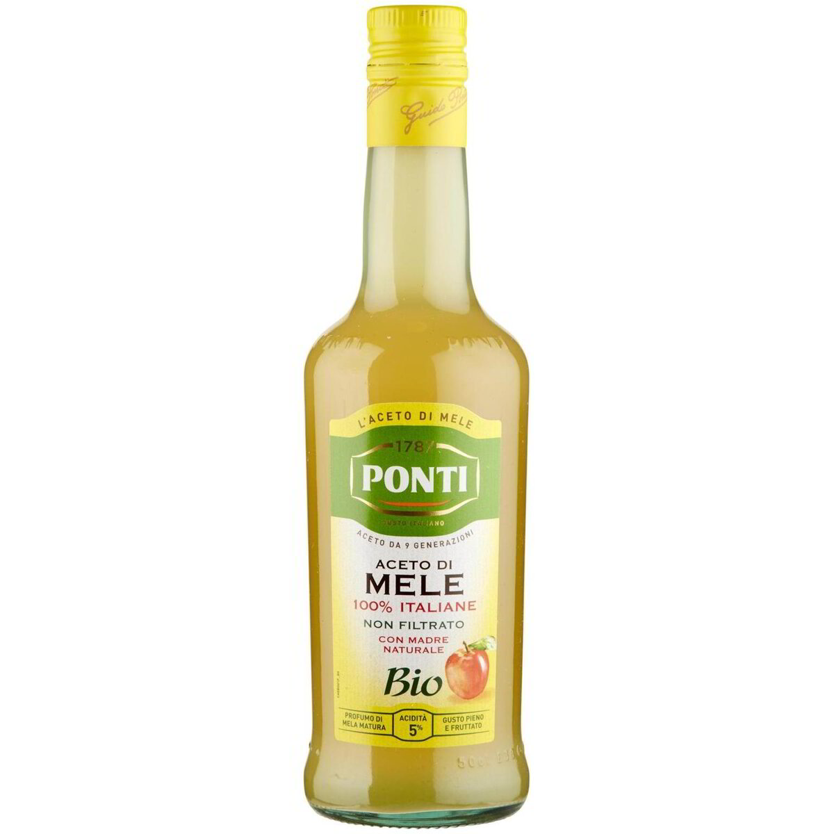 Ponti Bio Aceto di Mele 100% Italiane non Filtrato 500 ml Ponti - iper Shop