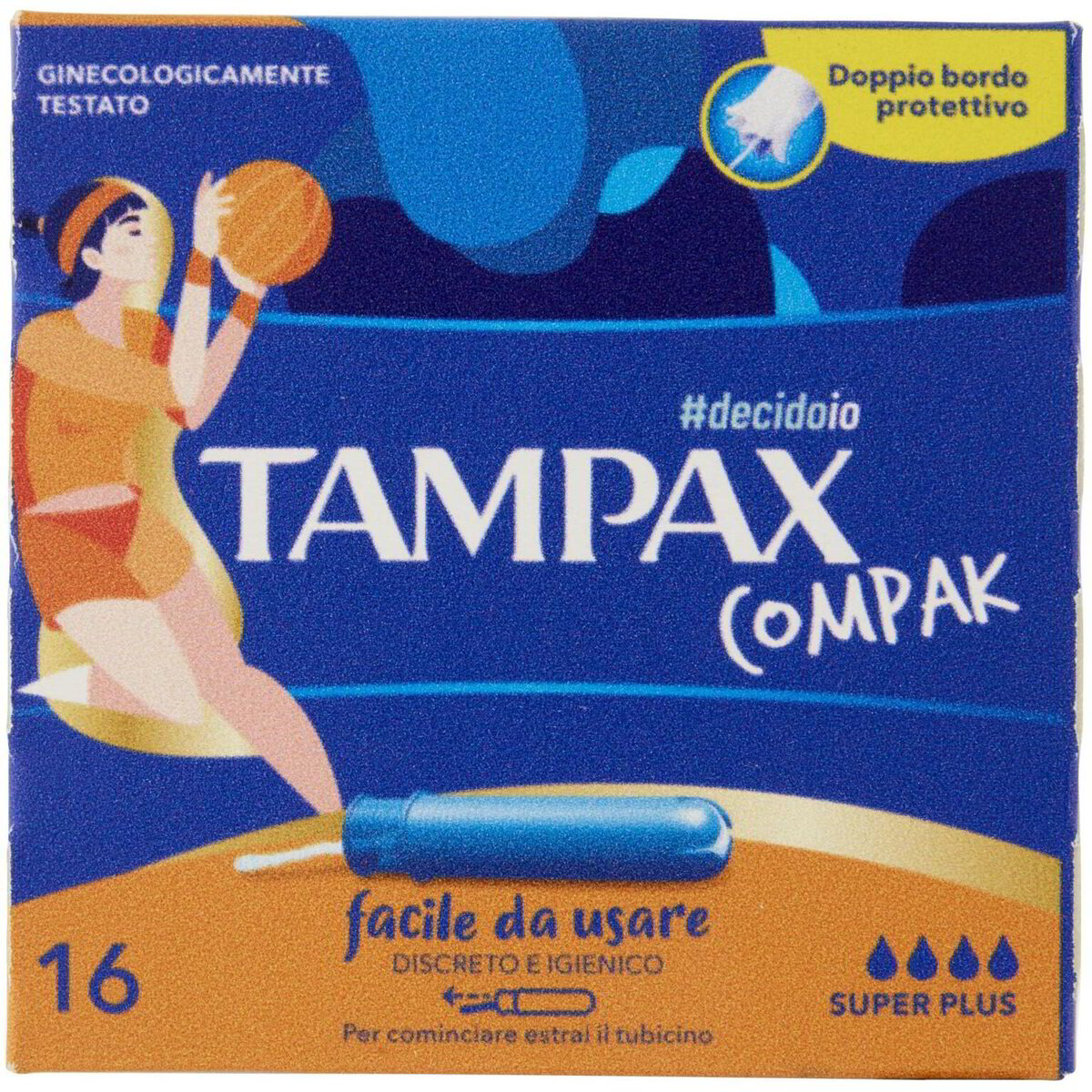 Tampax Compak Super Plus 16 pz Tampax Compak TAMPAX COMPAK SUPERPLUS X16 - iper Shop