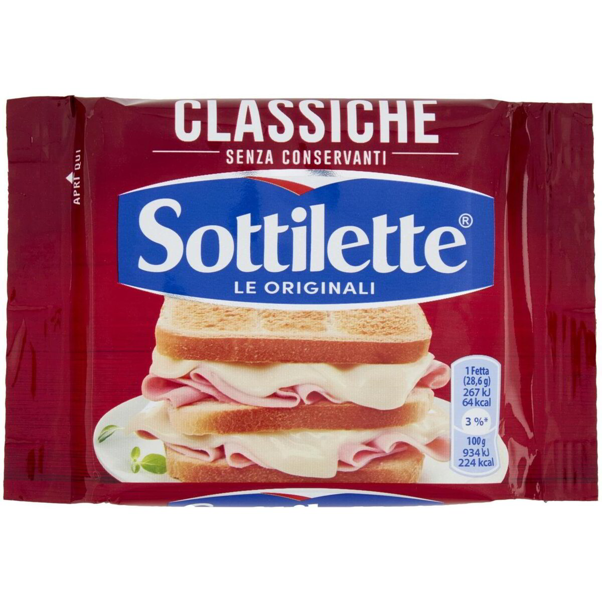 Sottilette Classiche formaggio fuso a fette - 200g Sottilette | IperDrive