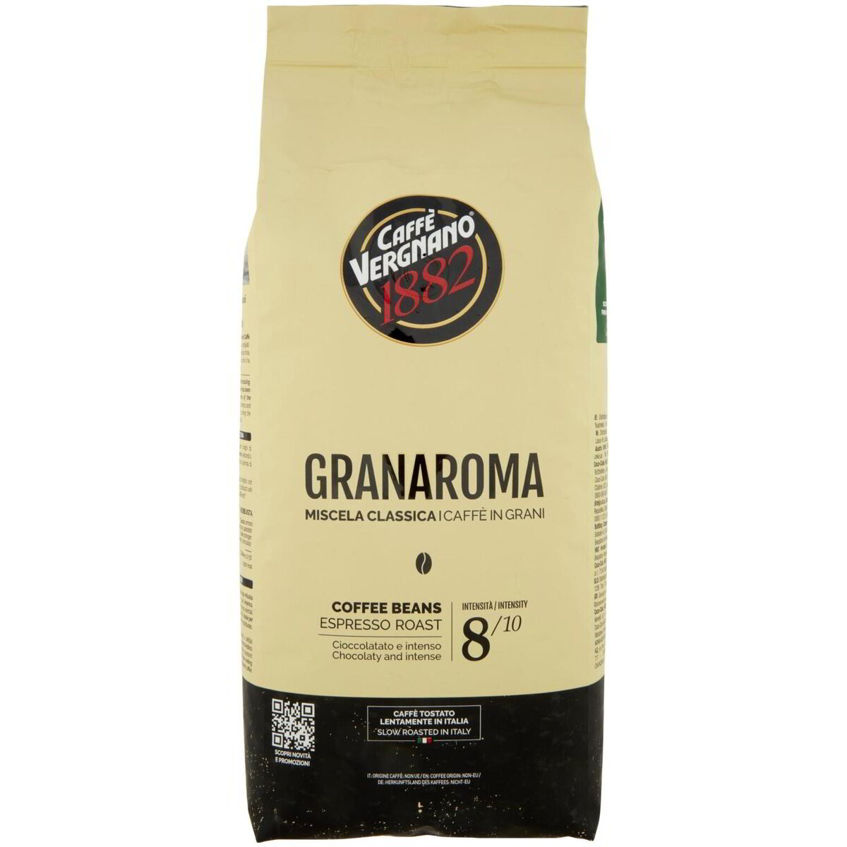 Caffè Vergnano 1882 Granaroma Miscela Classica Caffè in Grani 1000 g ...