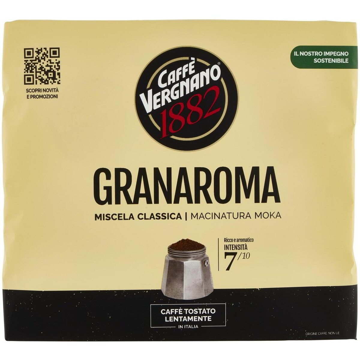 Caffè Vergnano 1882 Granaroma Miscela Classica Macinatura Moka 2 x 250 ...