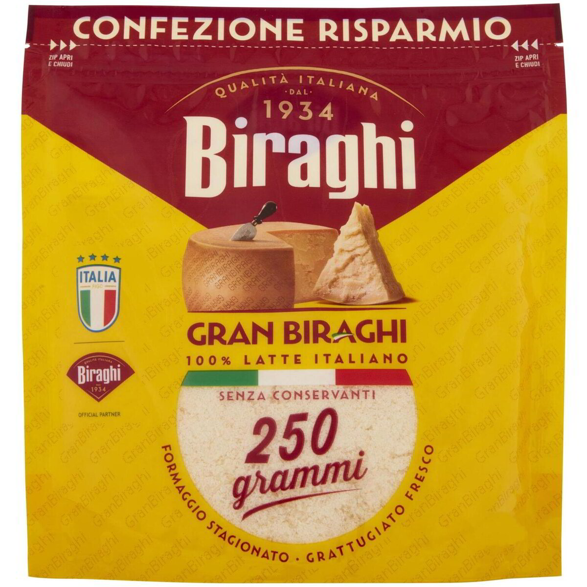 Biraghi Gran Biraghi Formaggio Stagionato Grattugiato Fresco 250 g ...