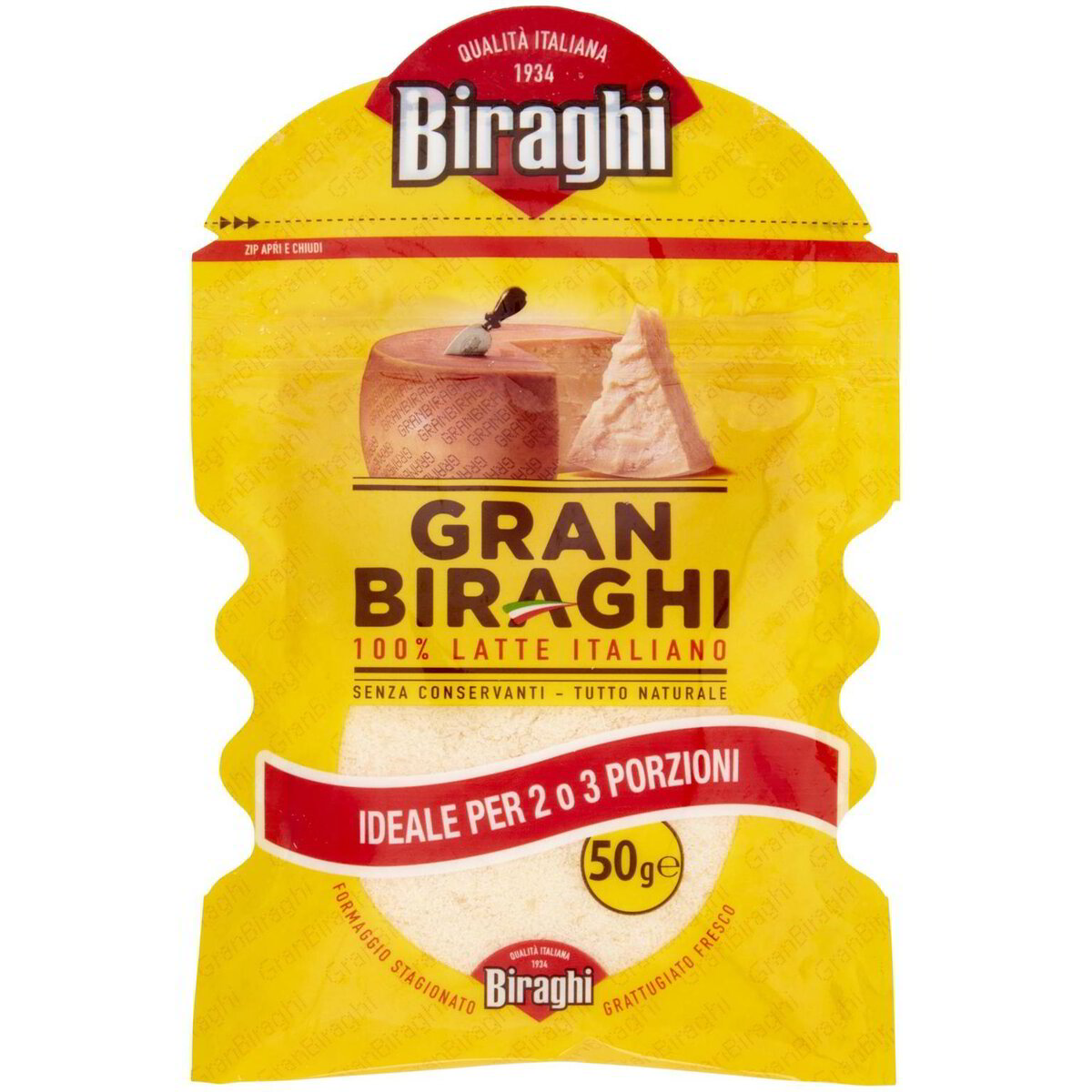 Biraghi Gran Biraghi Formaggio Stagionato Grattugiato Fresco 50 g ...