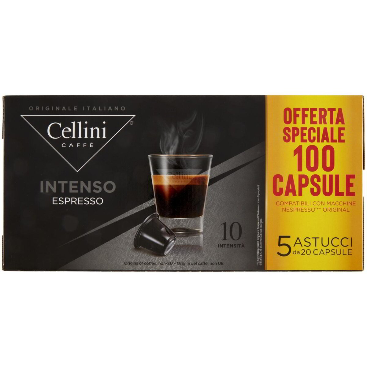 Cellini Caffè Originale Italiano Intenso Espresso Capsule Compatibili ...