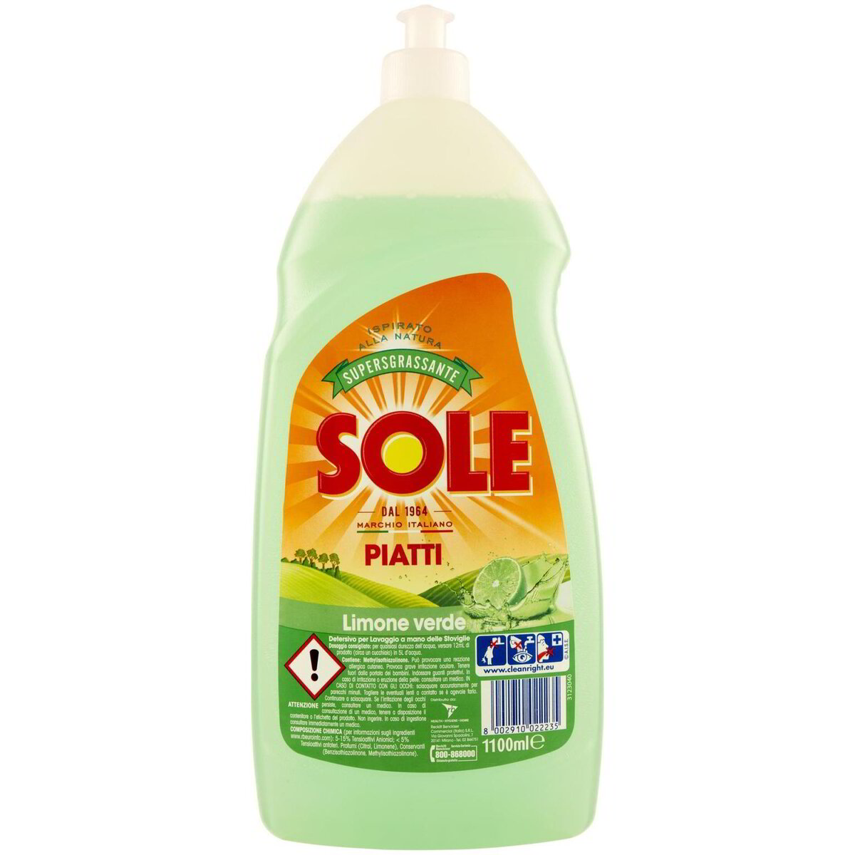 Sole Sapone piatti Limone Verde 1,1 L Sole | IperDrive