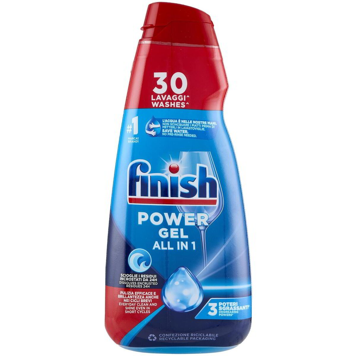 Finish Power Gel Fresh liquido lavastoviglie 30 lavaggi 600 ml Finish ...