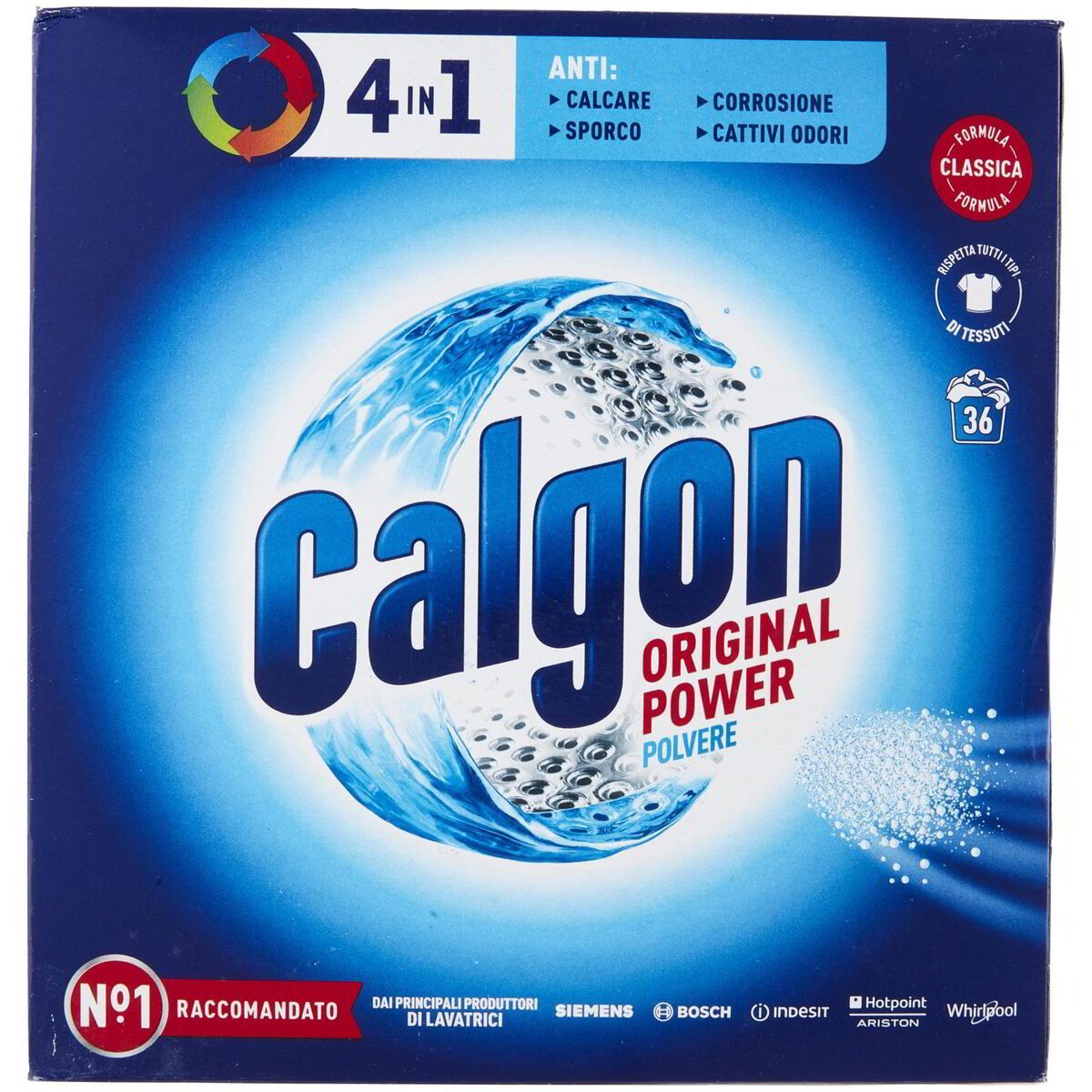Calgon Original Power Polvere 4in1 Anticalcare lavatrice 1,8 kg Calgon ...