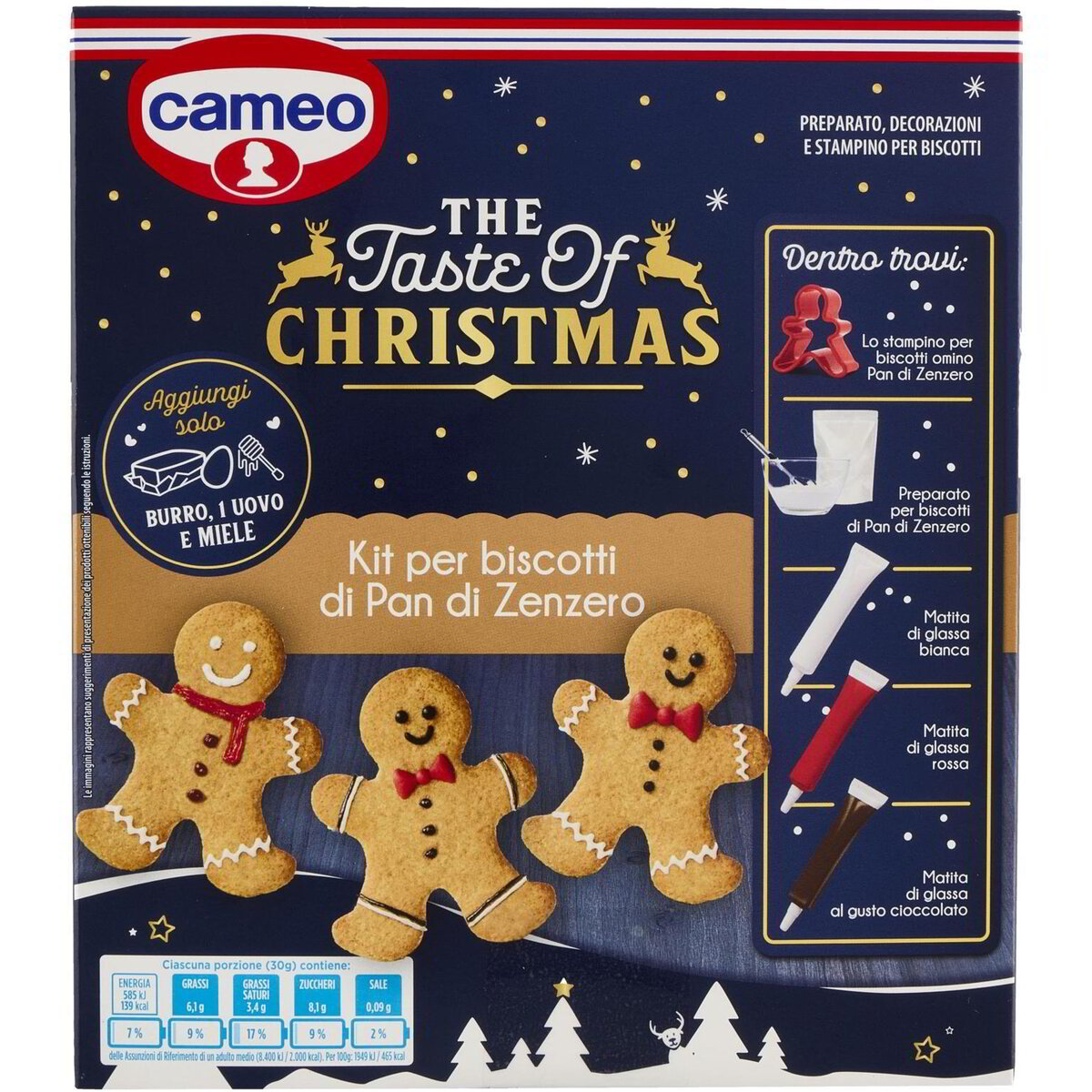 cameo the Taste of Christmas Kit per biscotti di Pan di Zenzero 337 g cameo | IperDrive