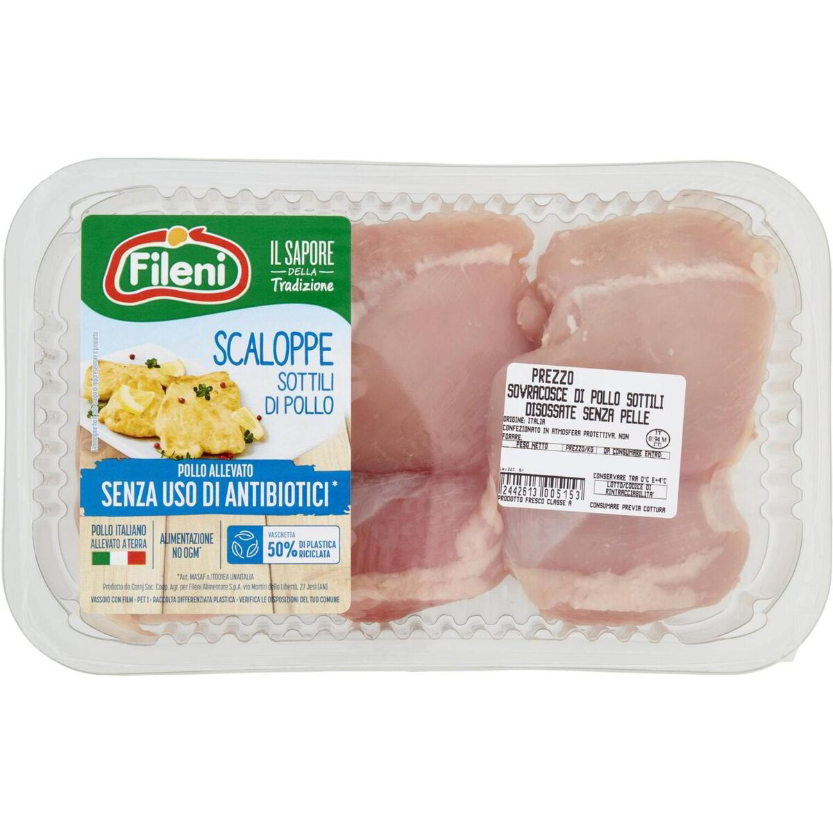 Fileni Scaloppe Sottili di Pollo Fileni - iper Shop