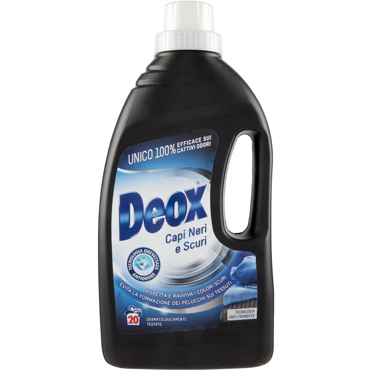 Deox, Detersivo Liquido, Bucato a Mano e Lavatrice, Capi Neri e Scuri, 24 Lavaggi, 1000 ml Deox ...