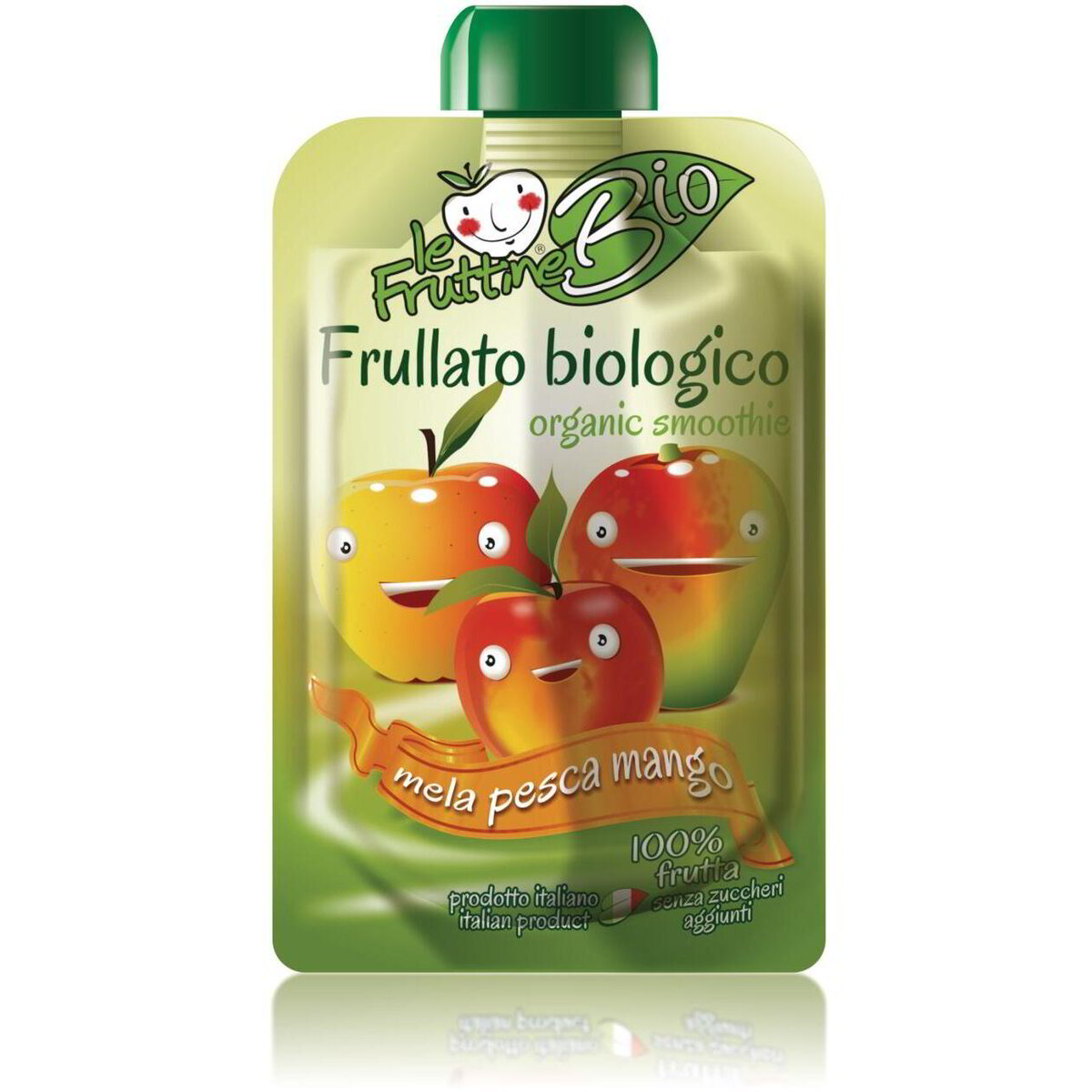 FRULL.MELA- PESCA- MANGO .BIO FRUT.100 GR Le Fruttine 100 g - iper Shop