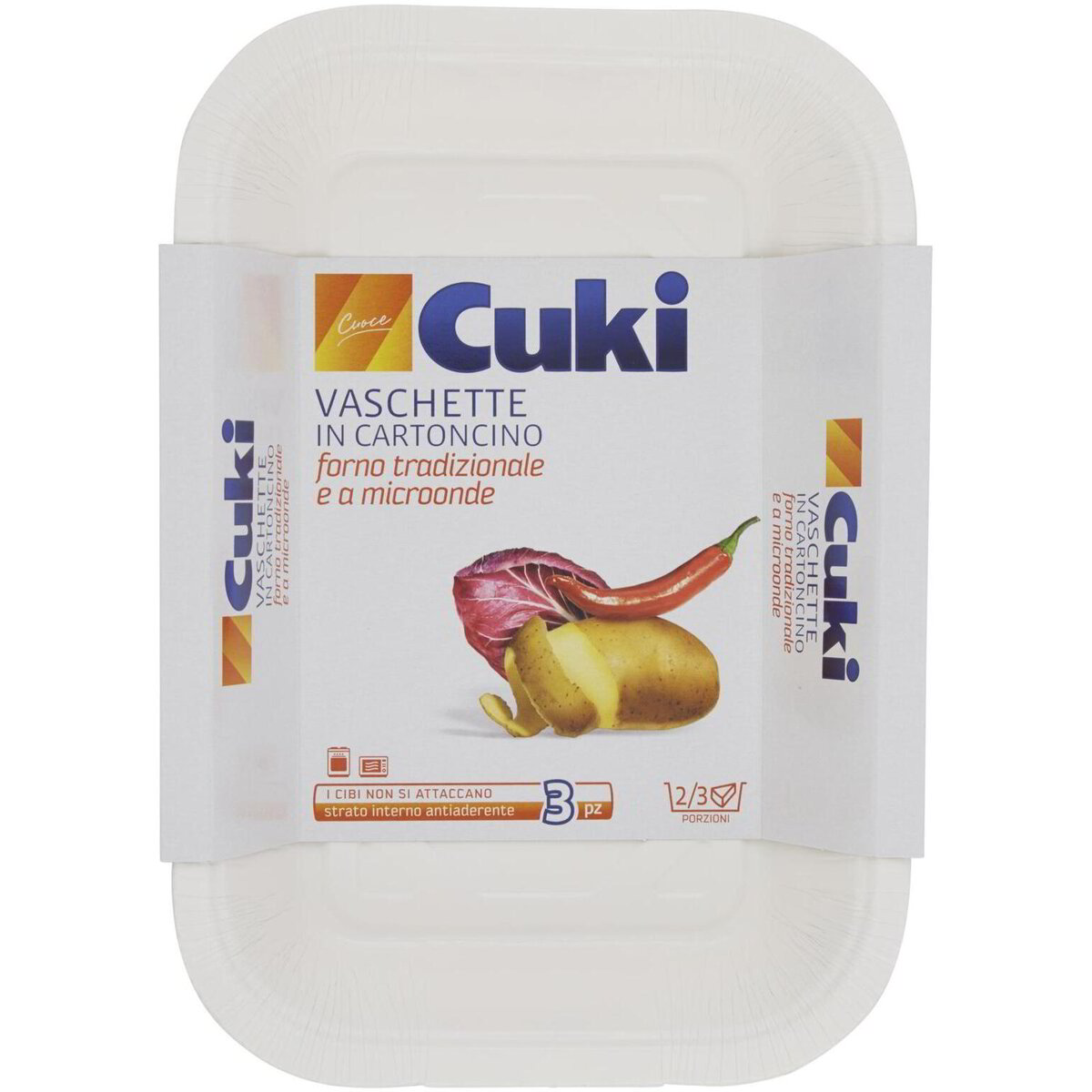 Cuki Cuoce Vaschette in Cartoncino 2/3 porzioni - 3 pz (RC 63) Cuki ...