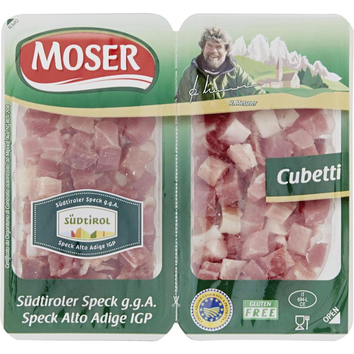 Moser Cubetti Speck Alto Adige IGP 80 g Moser - iper Shop