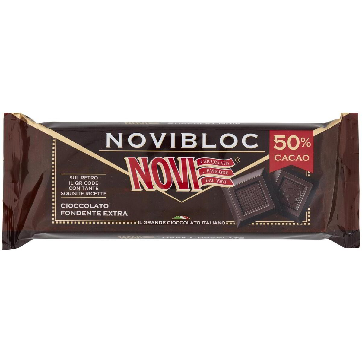 Novi Novibloc 50% Cacao Cioccolato Fondente Extra 500 g Novi | IperDrive