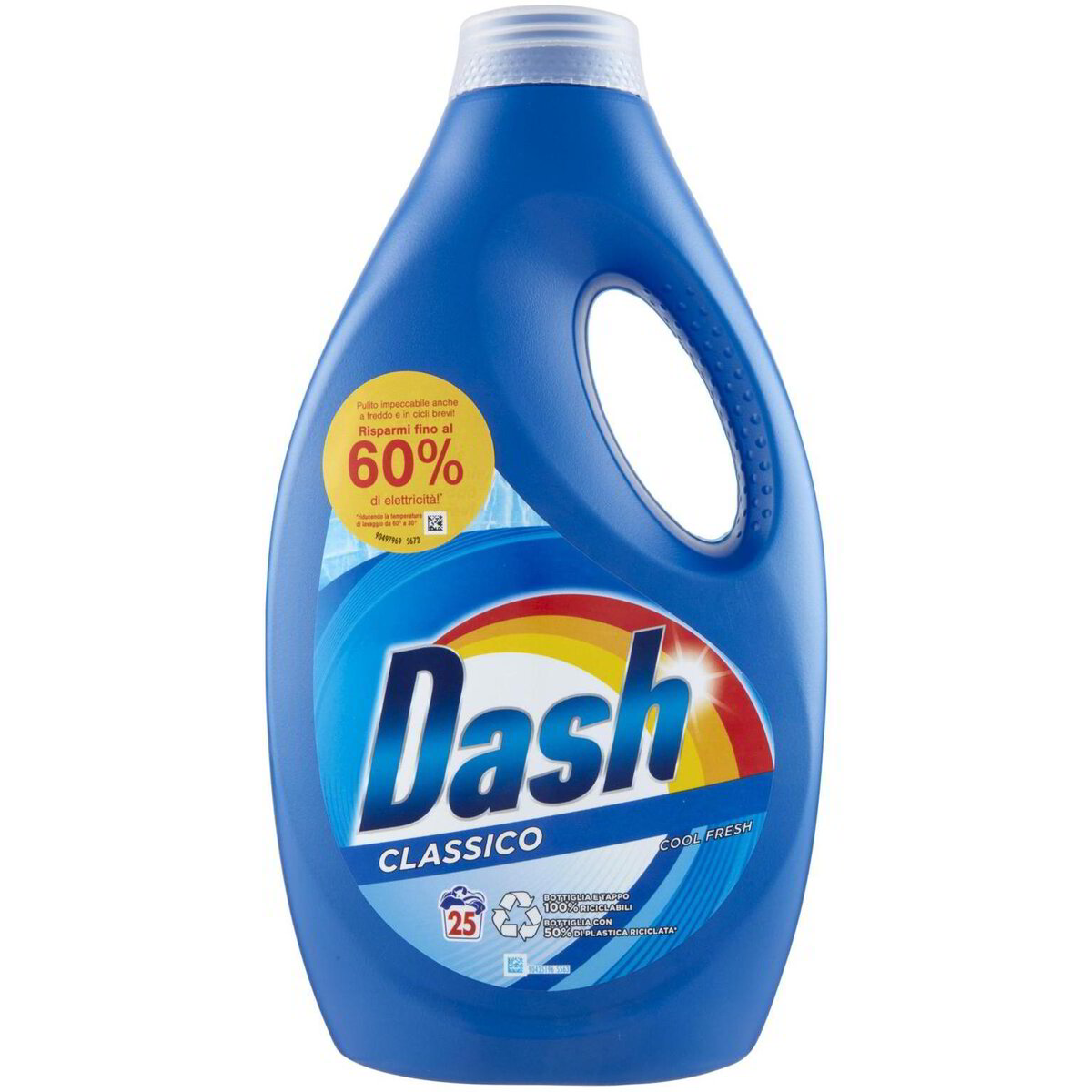 Dash Detersivo Liquido Lavatrice, Classico, 25 Lavaggi 1250 ml Dash | IperDrive