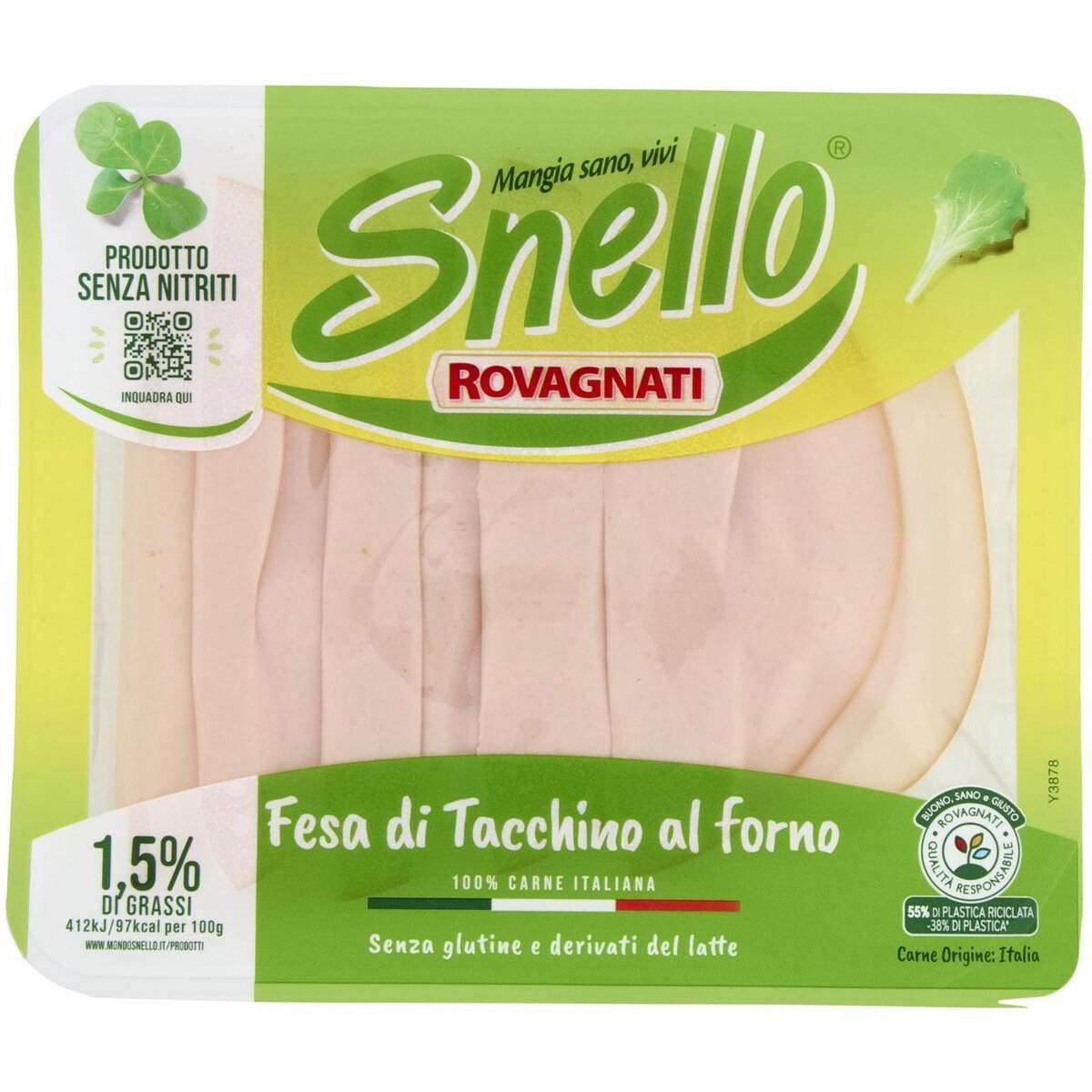 Rovagnati Snello Fesa di Tacchino al forno 100,0 g Rovagnati | IperDrive