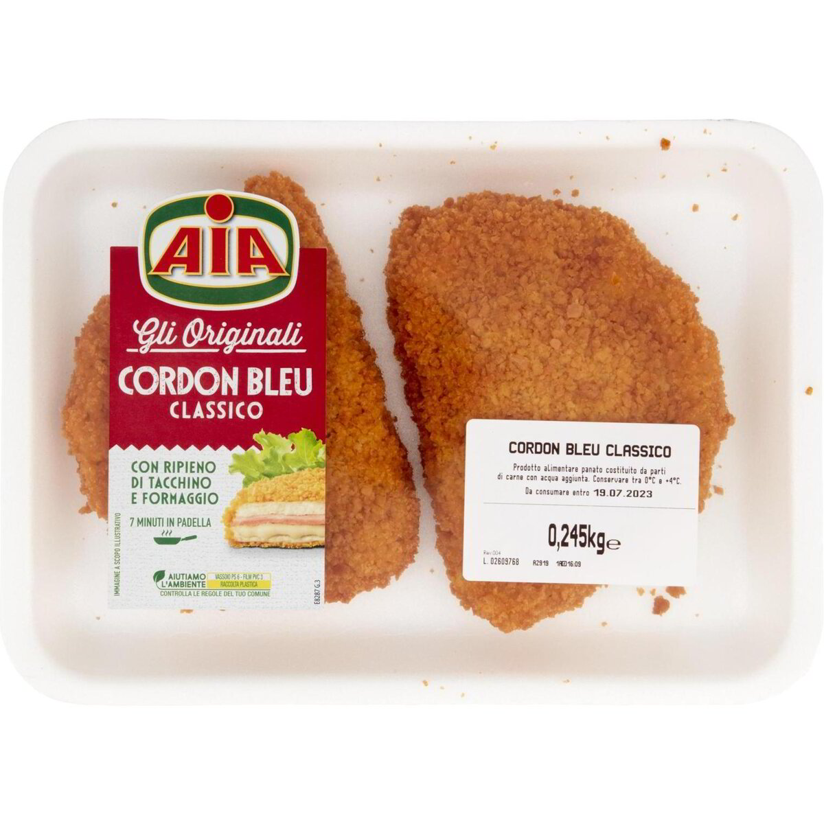 Aia Gli Originali Cordon Bleu Classico con Ripieno di Tacchino e ...