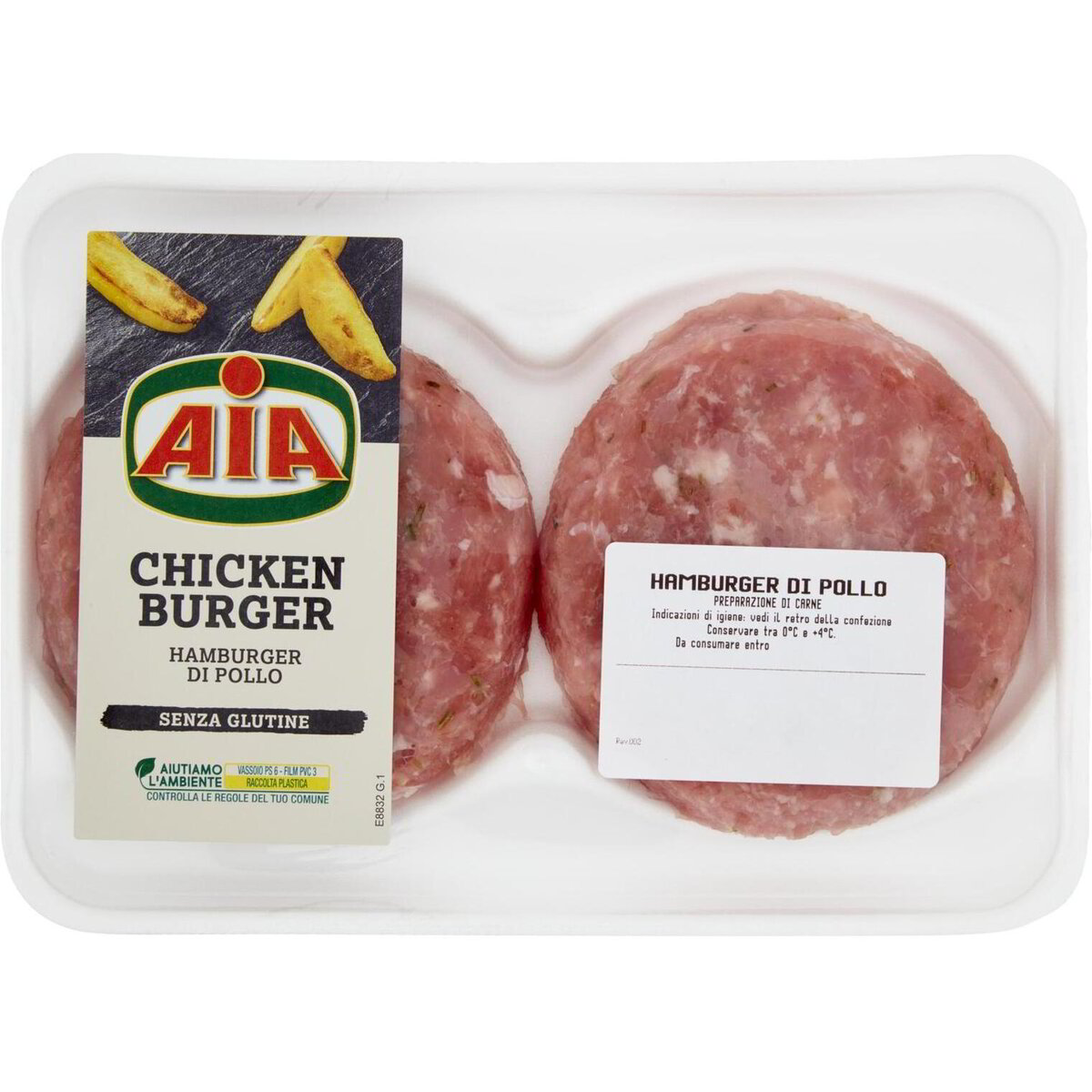 Aia Chicken Burger Hamburger di Pollo 0,200 kg Aia 0,200 kg - iper Shop