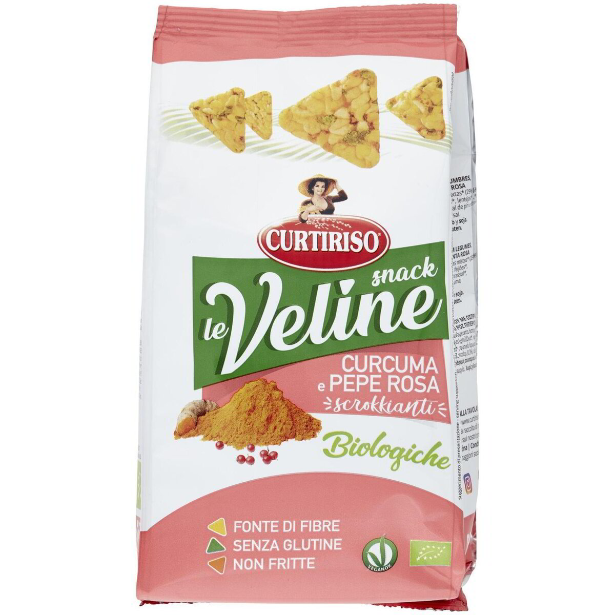 Curtiriso le Veline snack Curcuma e Pepe Rosa Biologiche 80 g Curtiriso ...