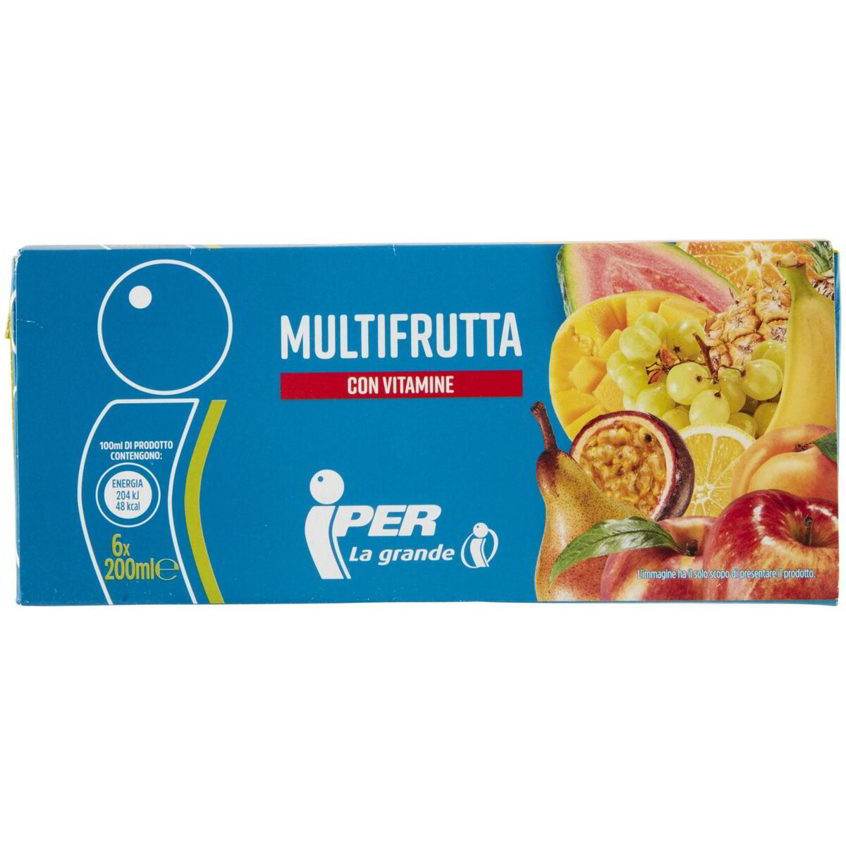 Iper Multifrutta con Vitamine 6 x 200 ml Iper | IperDrive