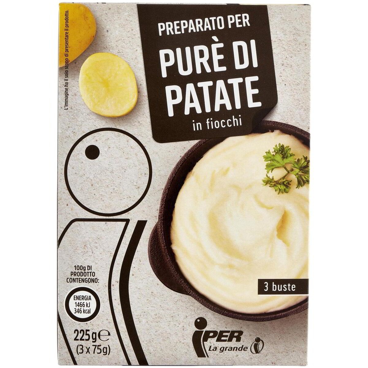 Iper Preparato per Purè di Patate in fiocchi 3 x 75 g Iper | IperDrive