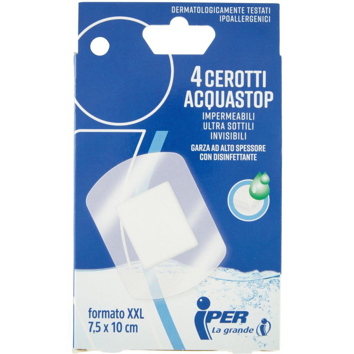 Iper Cerotti Acquastop formato XXL 7,5 x 10 cm 4 pz. Iper CEROTTI ...