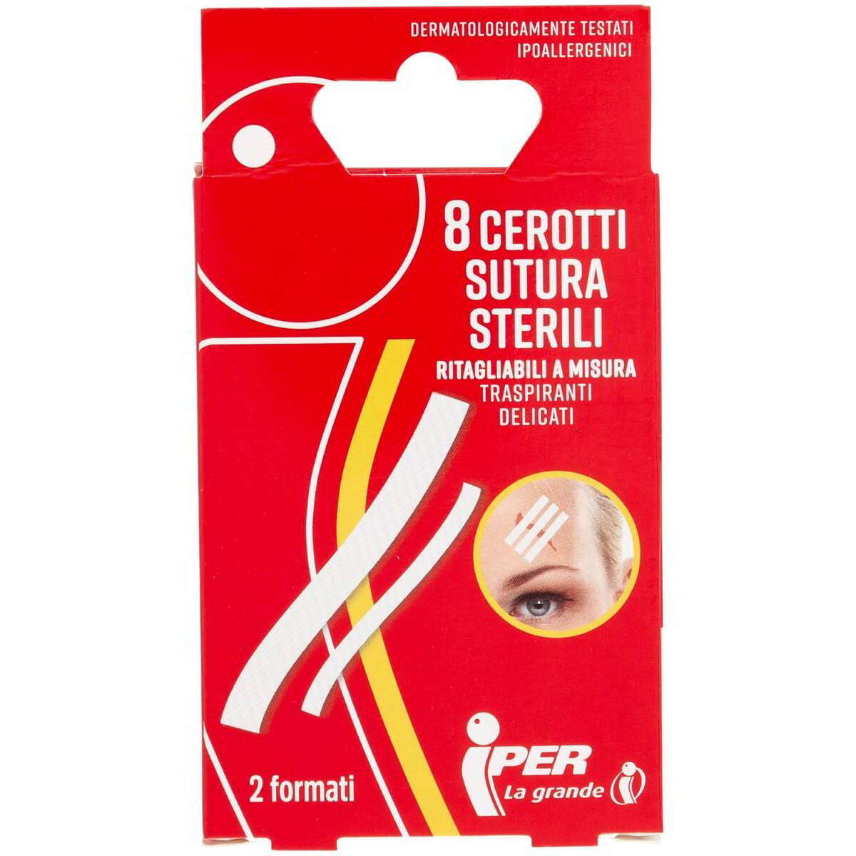 Iper Cerotti Sutura Sterili 2 formati 8 pz Iper | IperDrive