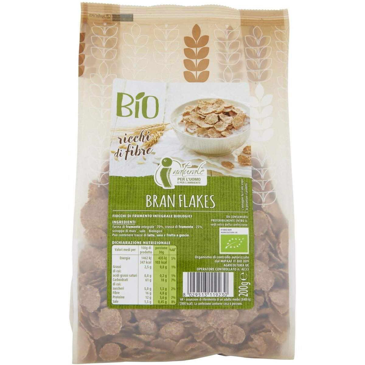 iNaturale Bio Bran Flakes 200 g iNaturale Bio | IperDrive