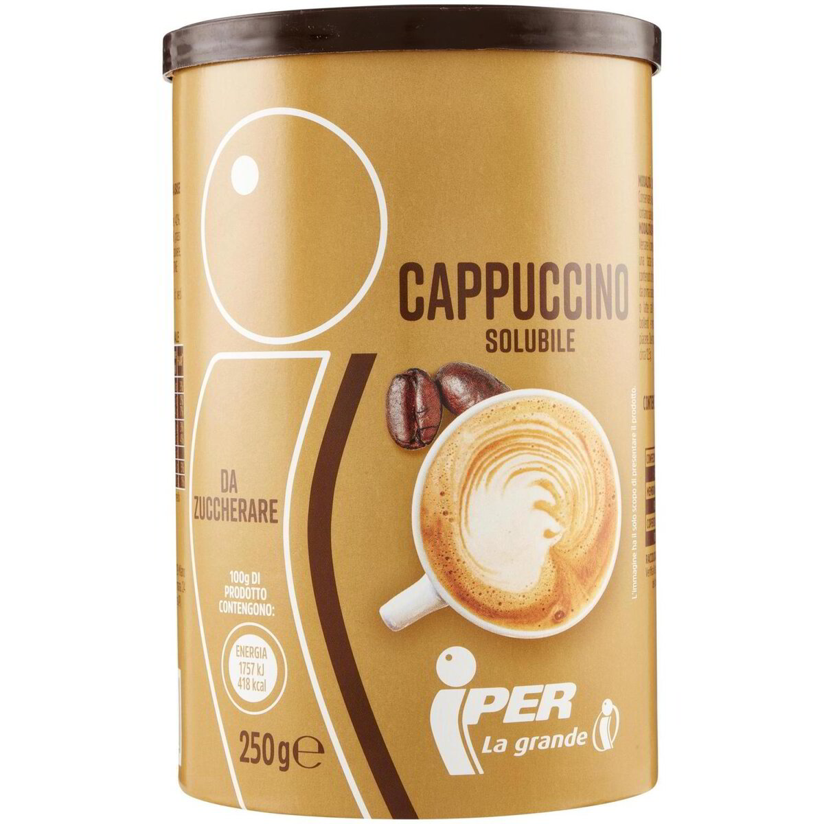 Iper Cappuccino Solubile 250 g Iper 250 g - iper Shop