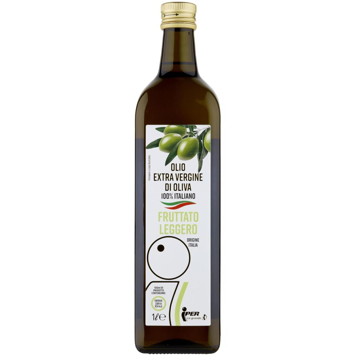 Iper Olio Extra Vergine di Oliva 100% Italiano Fruttato Leggero 1 l ...