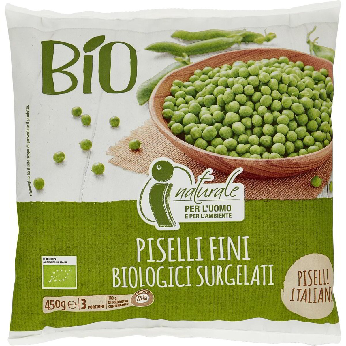 iNaturale Bio Piselli Fini Biologici Surgelati 450 g iNaturale Bio 450 ...