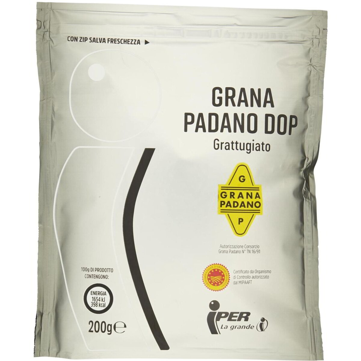 Iper Grana Padano DOP Grattugiato 200 g Iper | IperDrive Iper Grana Padano DOP Grattugiato 200 g Iper | IperDrive