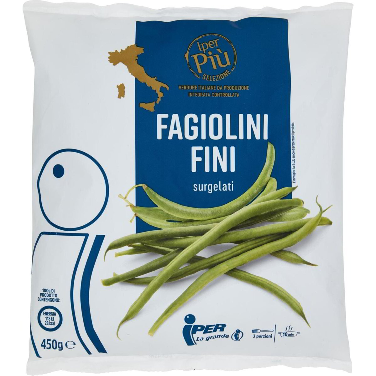 Iper Più Fagiolini Fini surgelati 450 g Iper Più | IperDrive