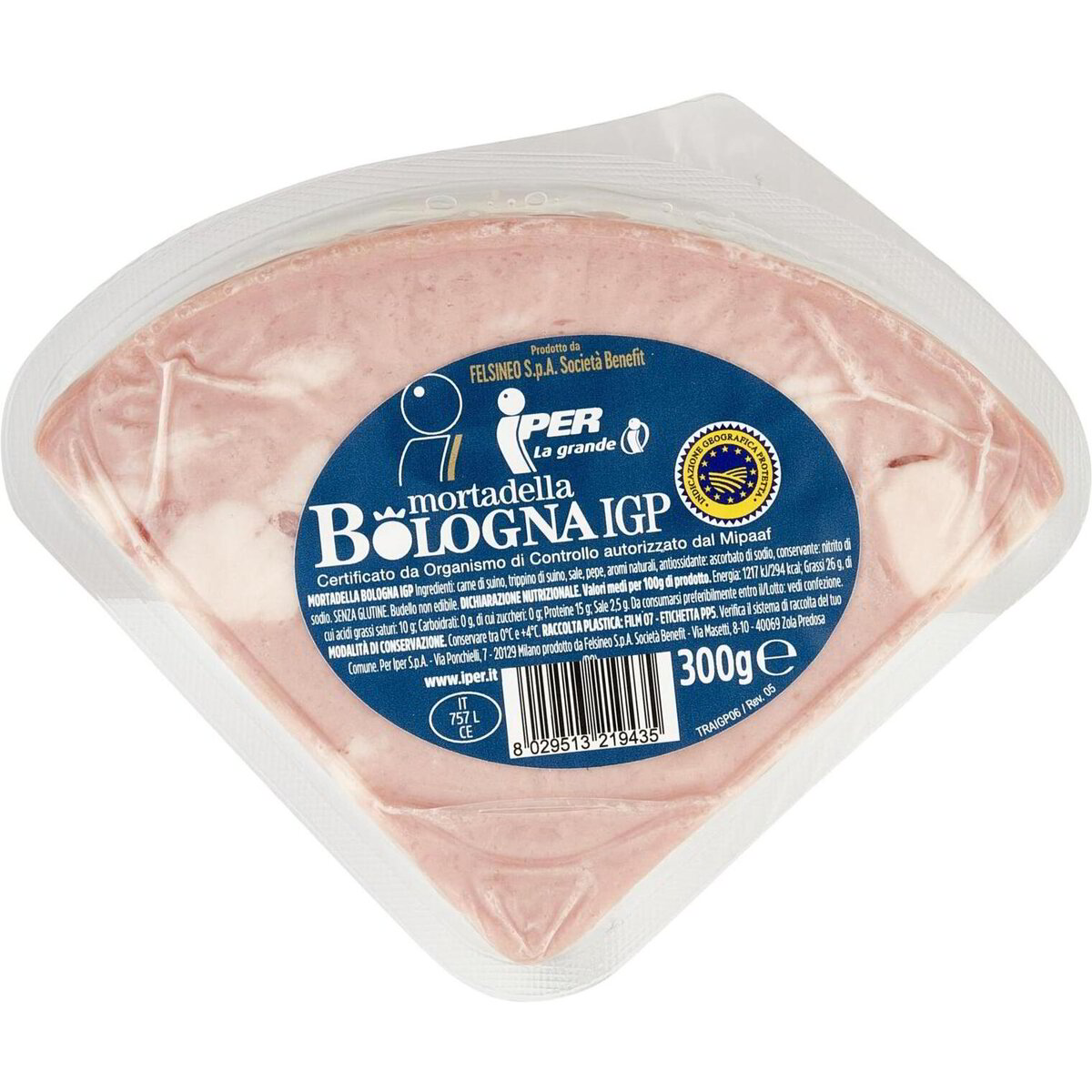 Iper mortadella Bologna IGP 300 g Iper - iper Shop