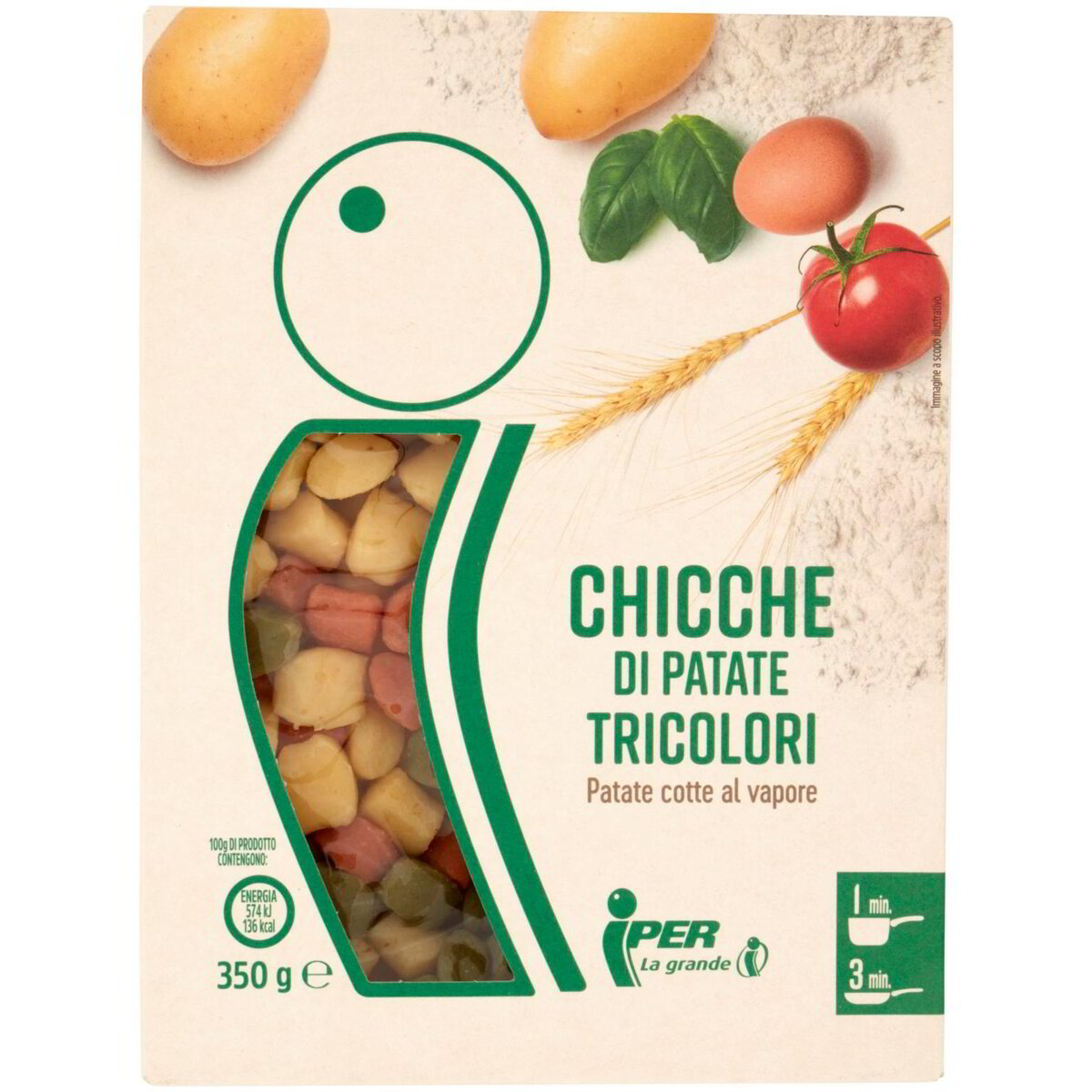 Iper Chicche di Patate Tricolori 350 g Iper | IperDrive