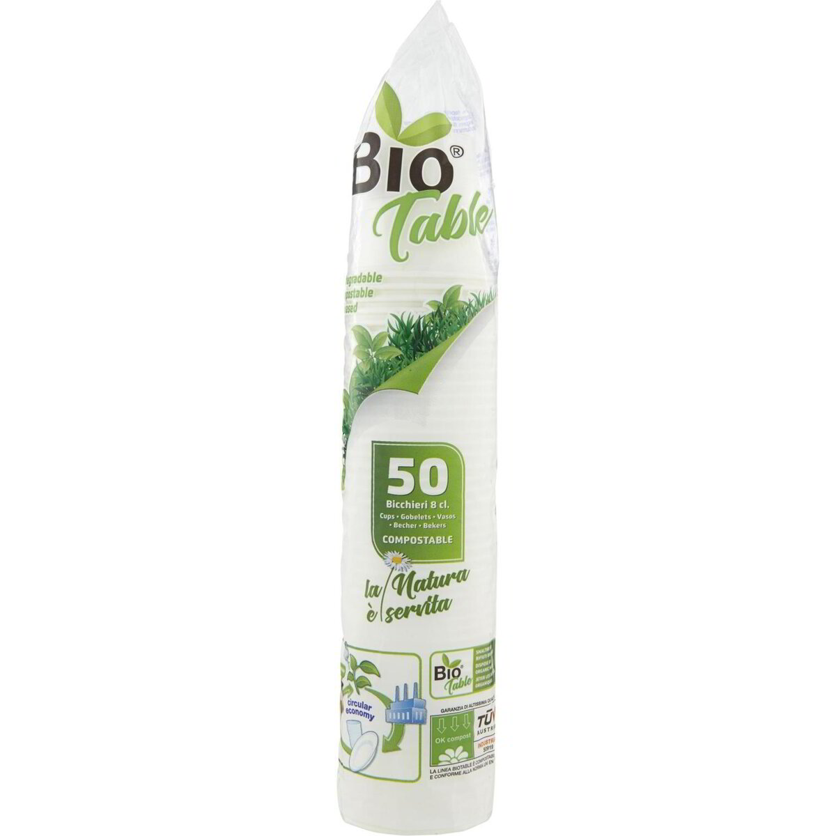 Bio Table Bicchieri 8 cl. Compostable 50 pz Bio Table - iper Shop