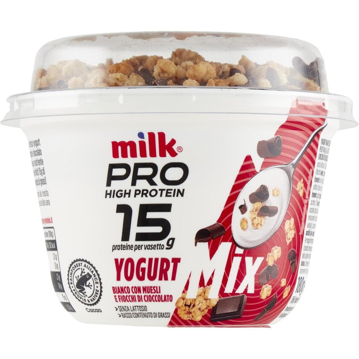 Milk Pro High Protein 15g Yogurt Bianco con Muesli e Fiocchi di ...