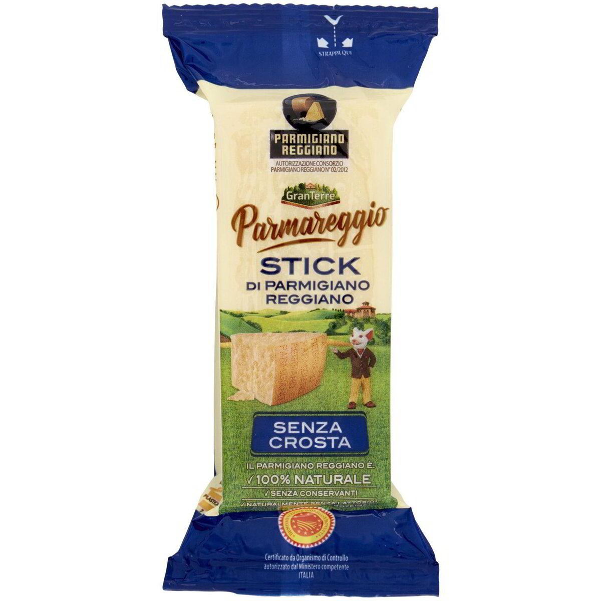 Parmareggio Stick di Parmigiano Reggiano DOP Senza Crosta 125 g ...